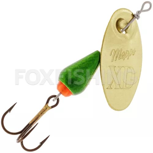 Блесна вращающиеся Mepps Xd №3 7гр. #Platium or/vert