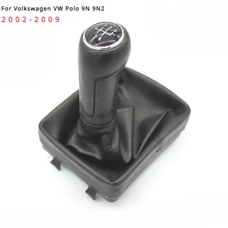 Для Volkswagen VW Polo 9N 9N2 2002 2003 2004 2005 2006 2007 2008 2009 кожаная ручка переключения передач рычаг переключения передач чехол