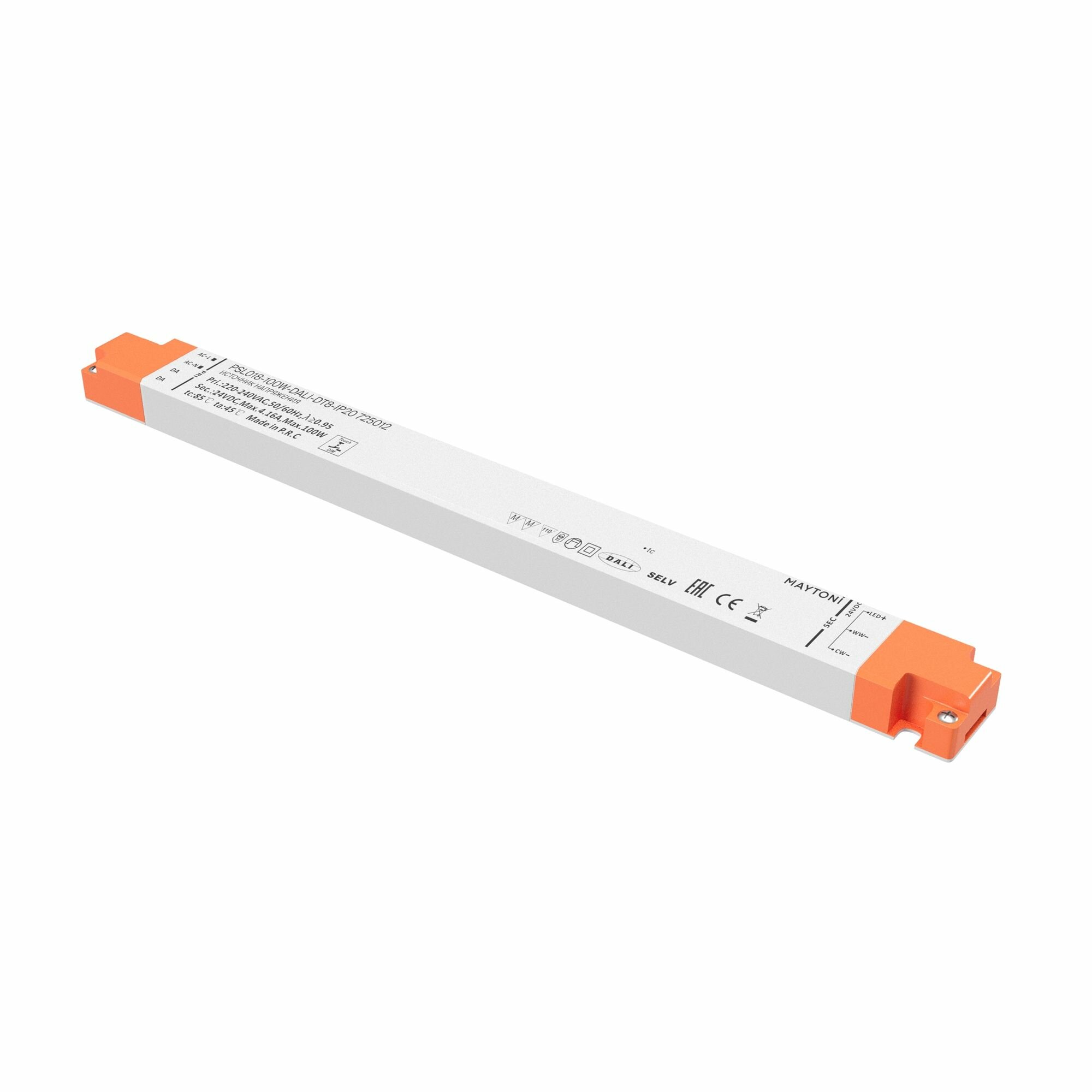 Источник напряжения Lighting Control Dali 100W AC 220-240 V 50/60 Hz цвет белый, арт. 725012
