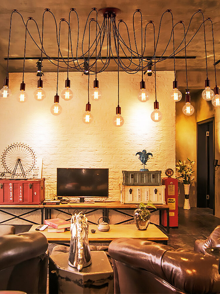 Люстра, длина кабеля 200 см, не содержит лампочек, подходит для: столовой, кухни, гостиной