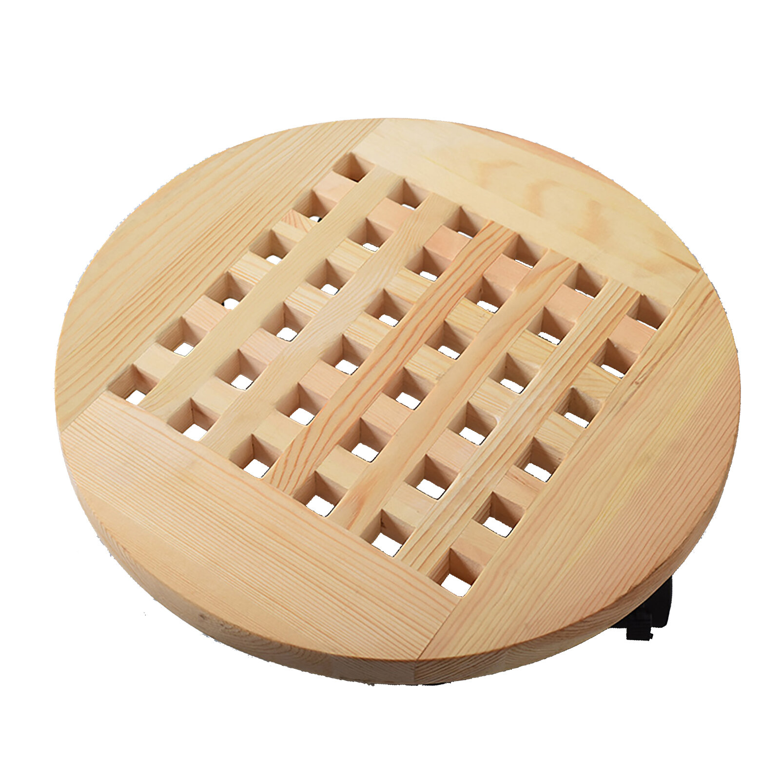 Деревянный мобильный поднос для цветов с 6 колесами, вращающаяся на 360 градусов подставка для растений для дома