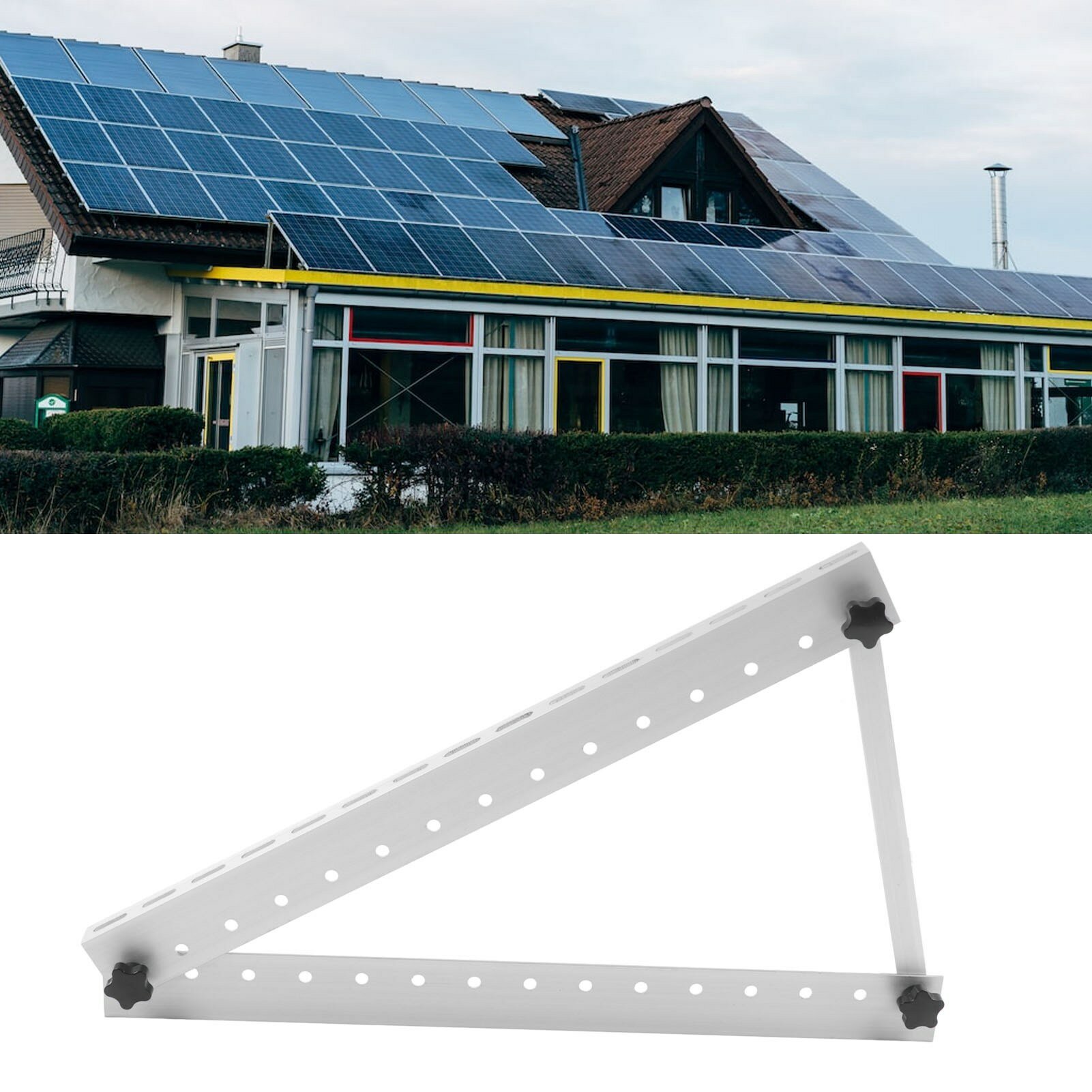 22-дюймовые складные солнечные крепления, регулируемые кронштейны для солнечных штативов из алюминиевого сплава для фотоэлектрических панелей мощностью менее 100 Вт