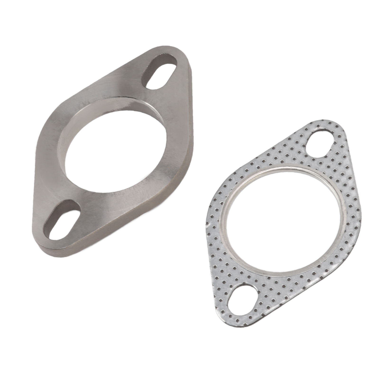 Комплект для соединения выхлопной фланцы 2 болта 2 дюйма из нержавеющей стали для выхлопной трубы, катбэка, коллекторов
