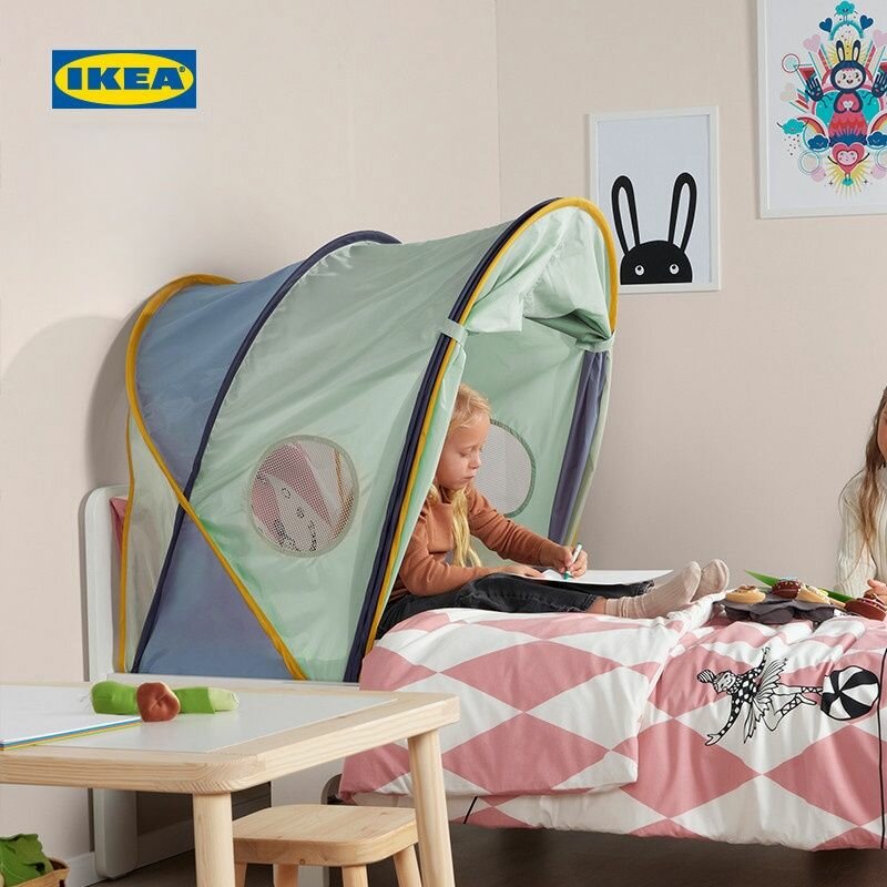 Палатка-кровать Ikea ELDFLUGA, пылезащитная, светонепроницаемая и дышащая бытовая детская палатка