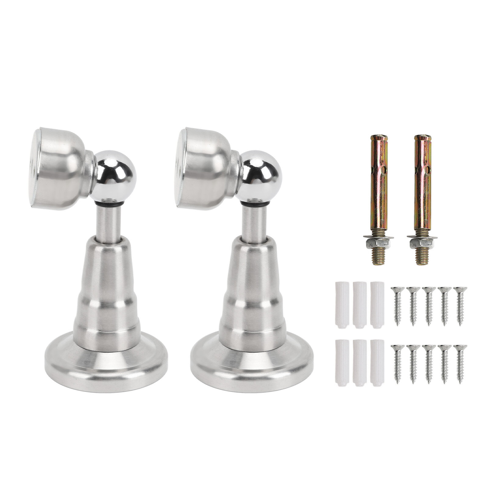 Пара дверных фиксаторов для RV, гидравлические, нержавейка, тихие, серебристые