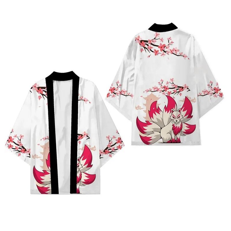 Черный кимоно кардиган из полиэстера 5XL, kimono 17