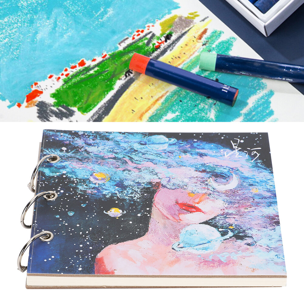 Бумага для эскизов, дневник, блокнот, блокнот для рисования, книга для рисования, канцелярские принадлежности, пунктирная линия, в форме кольца (картонная коробка)