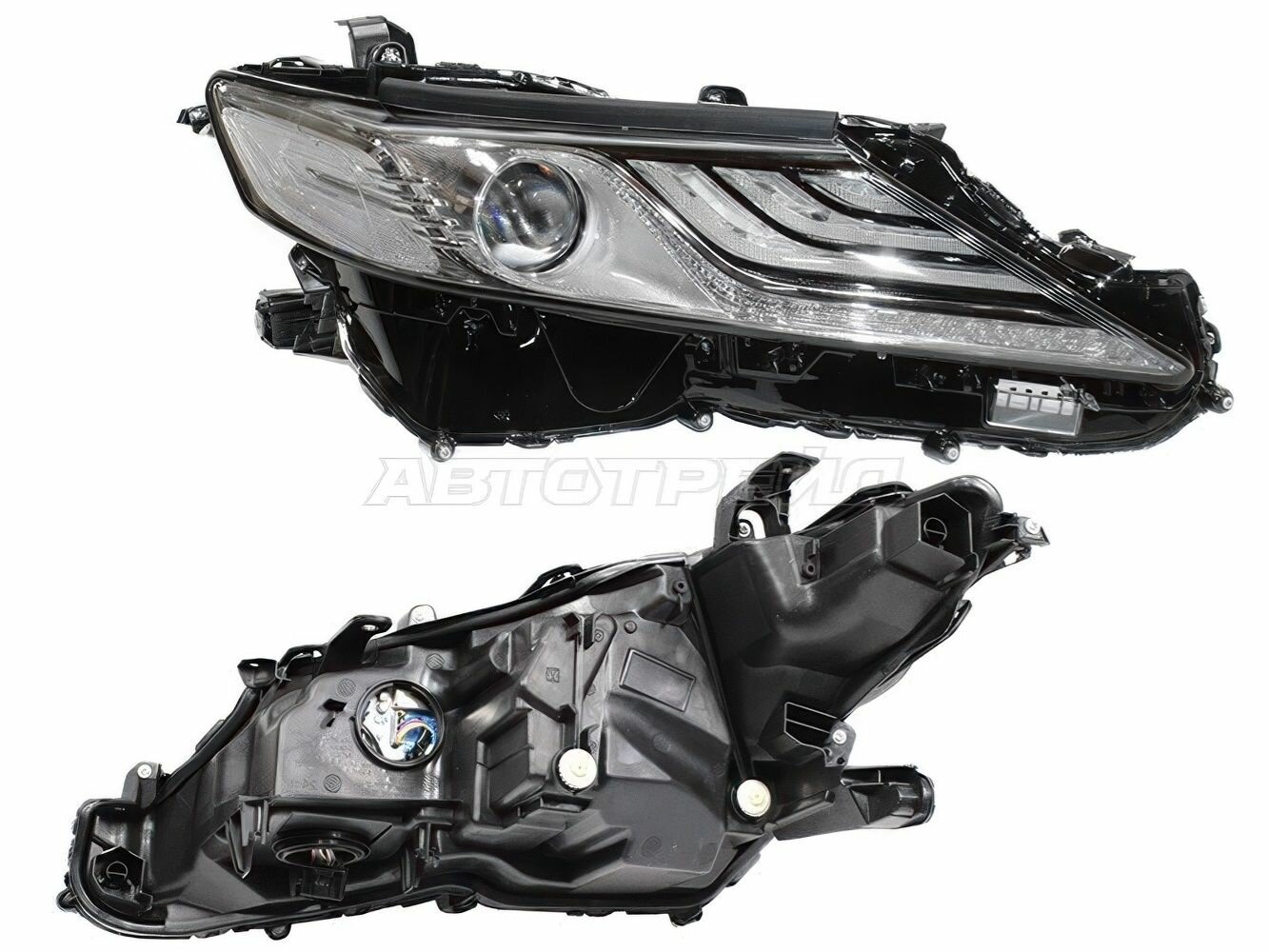 Фара правая, 3 LED полосы для Тойота Камри арт ST31211T3DR SAT