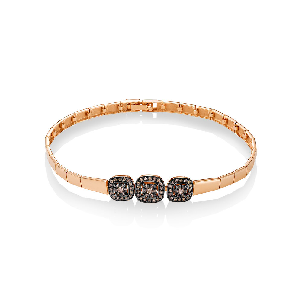 Браслет, красное золото, 585 проба