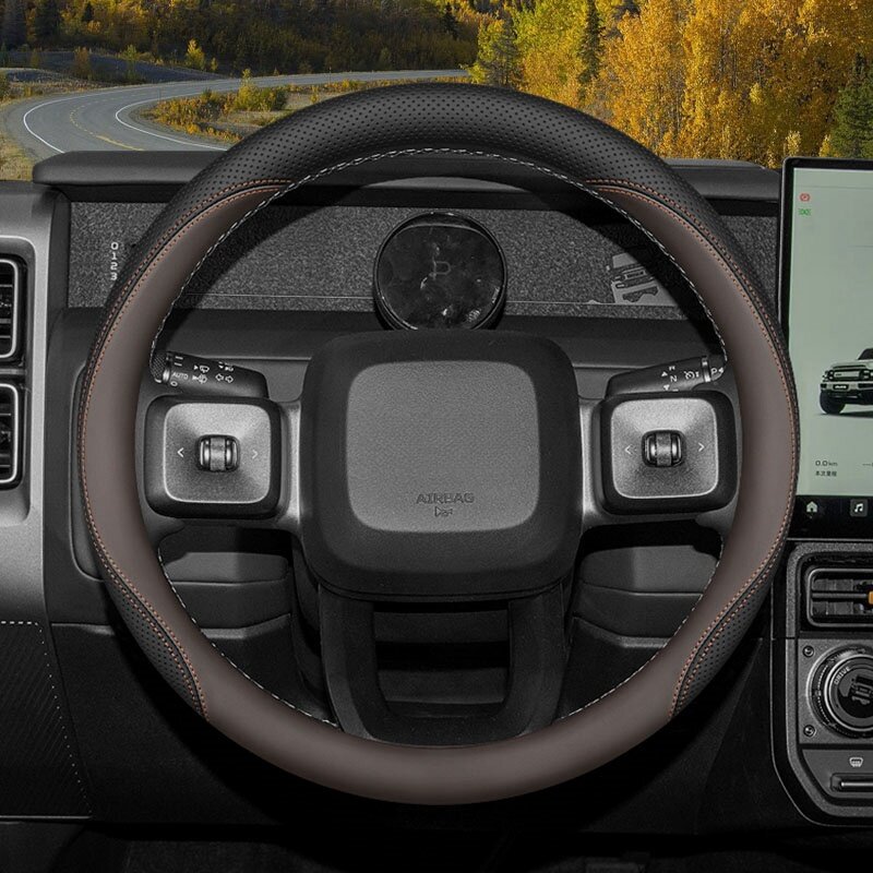 Оригинальный цвет Внутренней отделки рулевого колеса автомобиля iCar v23 из натуральной кожи Breathe Nappa