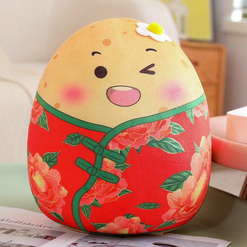Endearing potato plush cushion toy various sizes perfect for kids and home decor