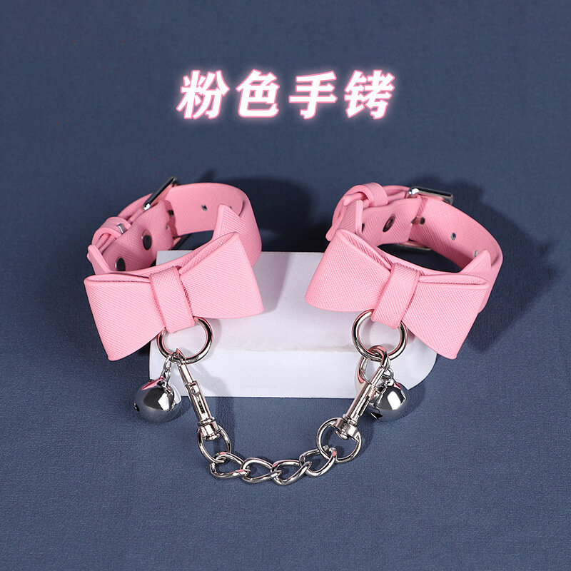 Секс игрушки кошка бондаж набор наручники ошейник милый мягкий девушка стиль взрослые товары обучение пытки инструменты