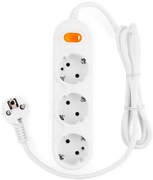 Удлинитель Power Cube 3м 3 розетки, с выкл. 16А/3,5кВт