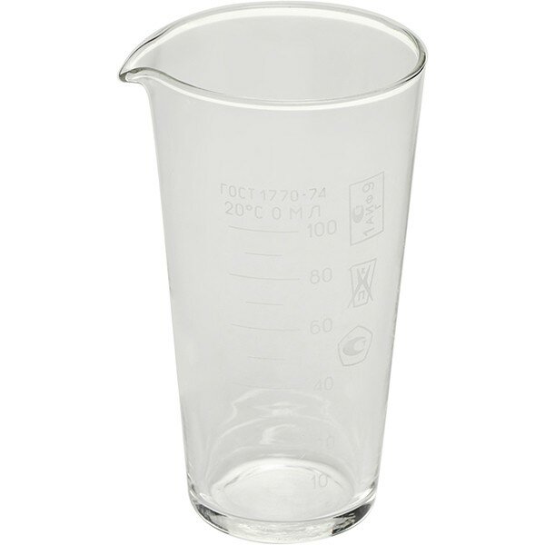Мензурка 100мл ТС ГОСТ-1770-74 (Бренд HLP-2, страна Россия)