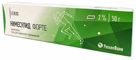 Нимесулид форте гель д/наруж прим 2 % туба 50 г х1