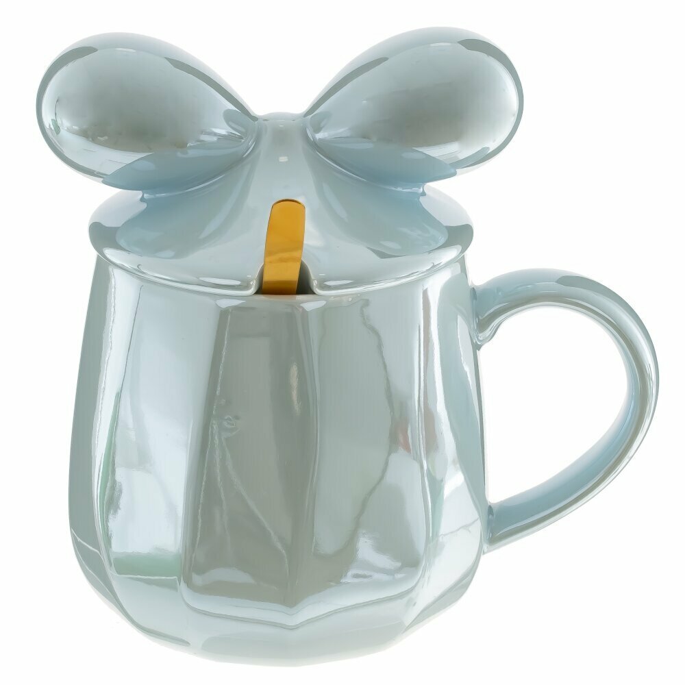 Кружка с крышкой и ложкой, 360 мл, 8х8х9 см KSM-814498_4