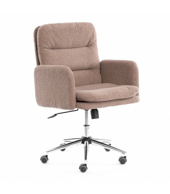 TetChair Кресло Dover хром букле, коричневый, barni cocoa