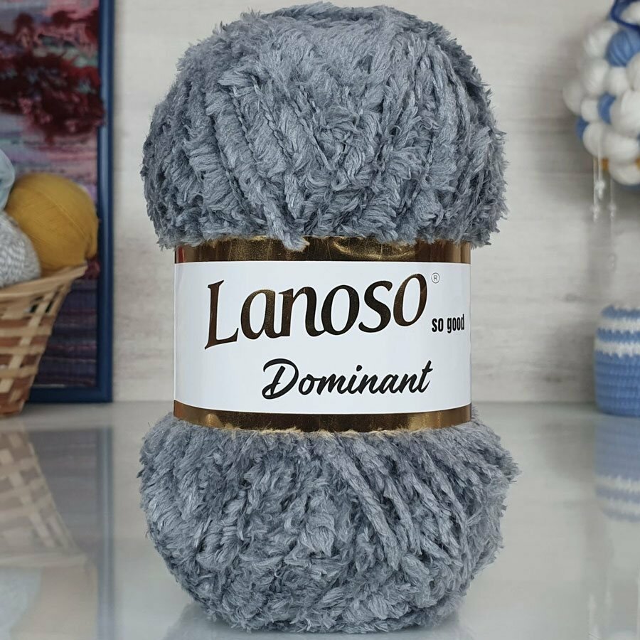 Пряжа Lanoso DOMINANT 953 серый (5 мотков)