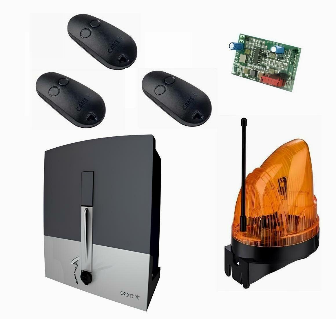 Автоматика для откатных ворот BXL04AGS KIT-LK2-Т3, комплект: привод, радиоприемник, 3 пульта, лампа