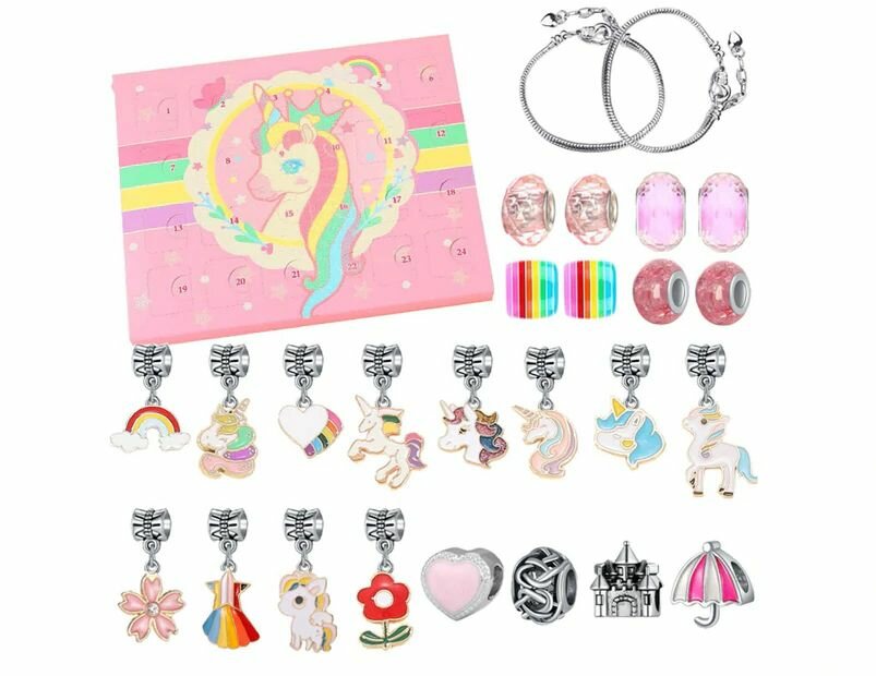 24 шт. Адвент-календарь Unicorn Календарь обратного отсчета до Рождества