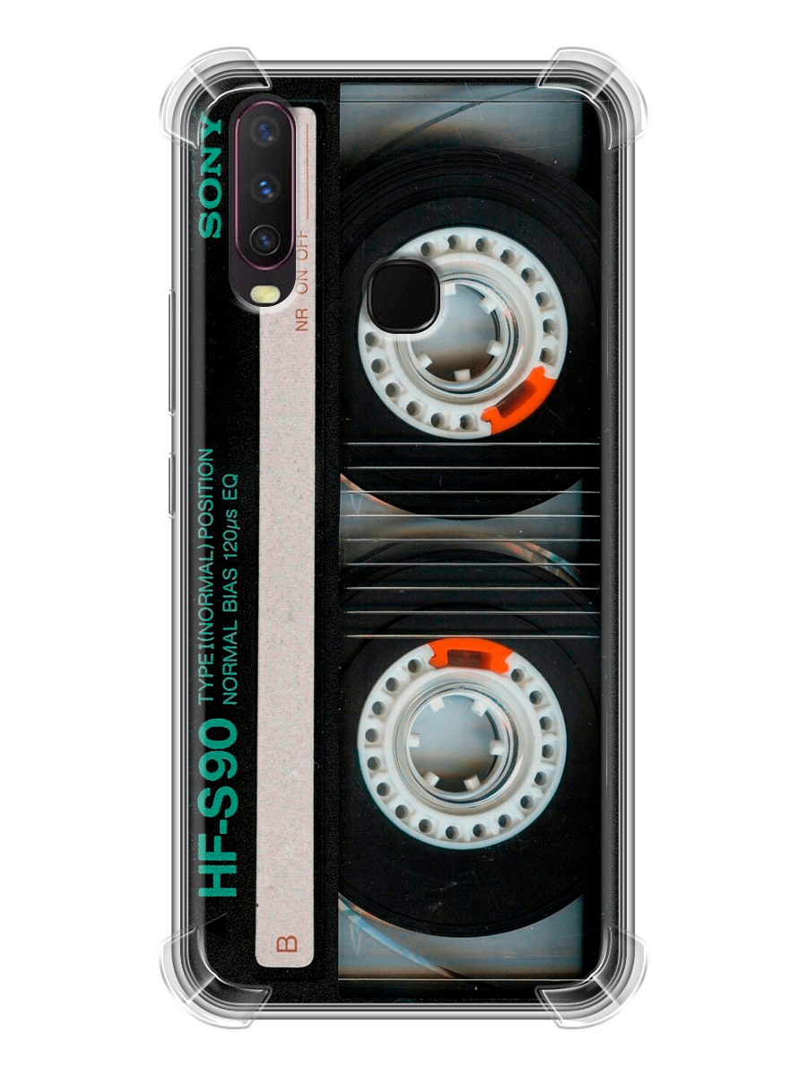 Чехол для Vivo Y17, Vivo Y11, Vivo Y12 с принтом Кассета ретро (Виво У17, Виво У11, Виво У12)