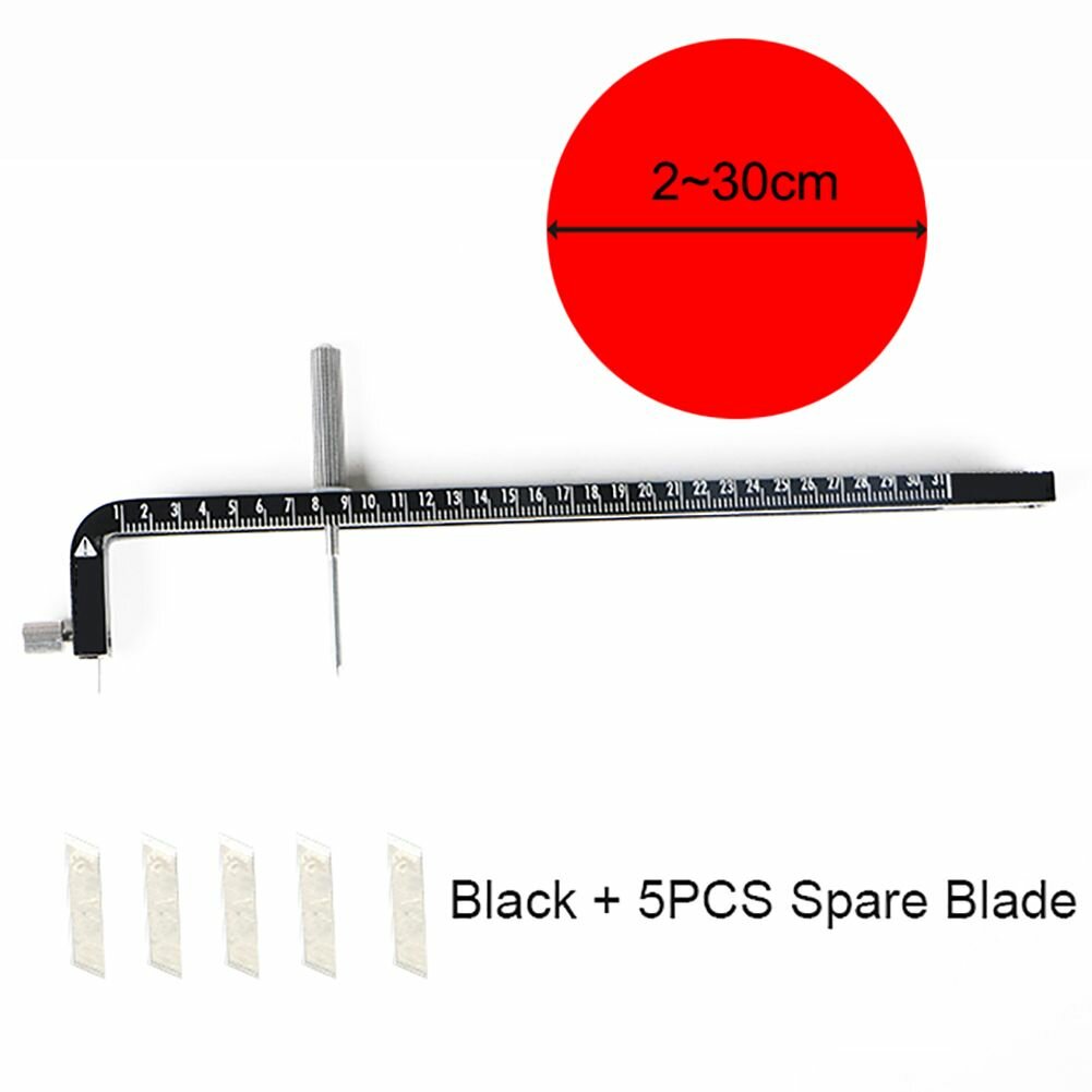 Круговой резак из алюминиевого сплава с регулируемым диаметром