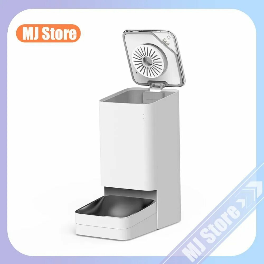 Xiaomi Xiaowan Кормушка умная для домашних животных Mijia Smart Pet Food Feeder XWPF01MG-EU белое，Оригинальный бренд, созданный в 2025 году, совершенно новый