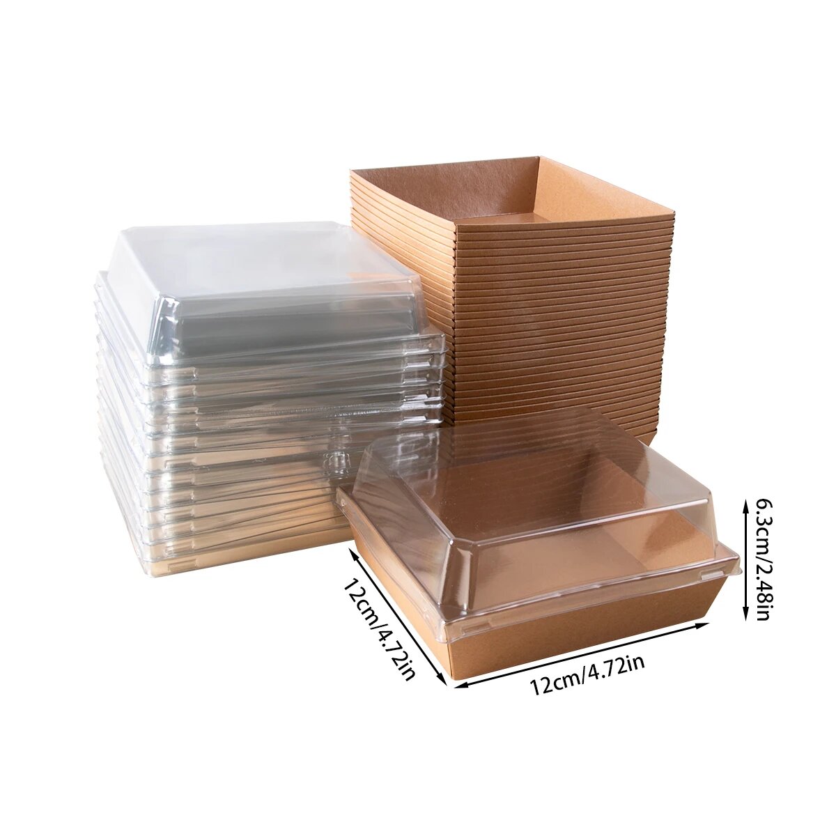 10 шт, крафт-бумага, торт, макароны, десерт, коробка для пончиков, упаковочная коробка для сэндвичей, печенья, вечерние одноразовые коробки для еды, принадлежности для дня рождения