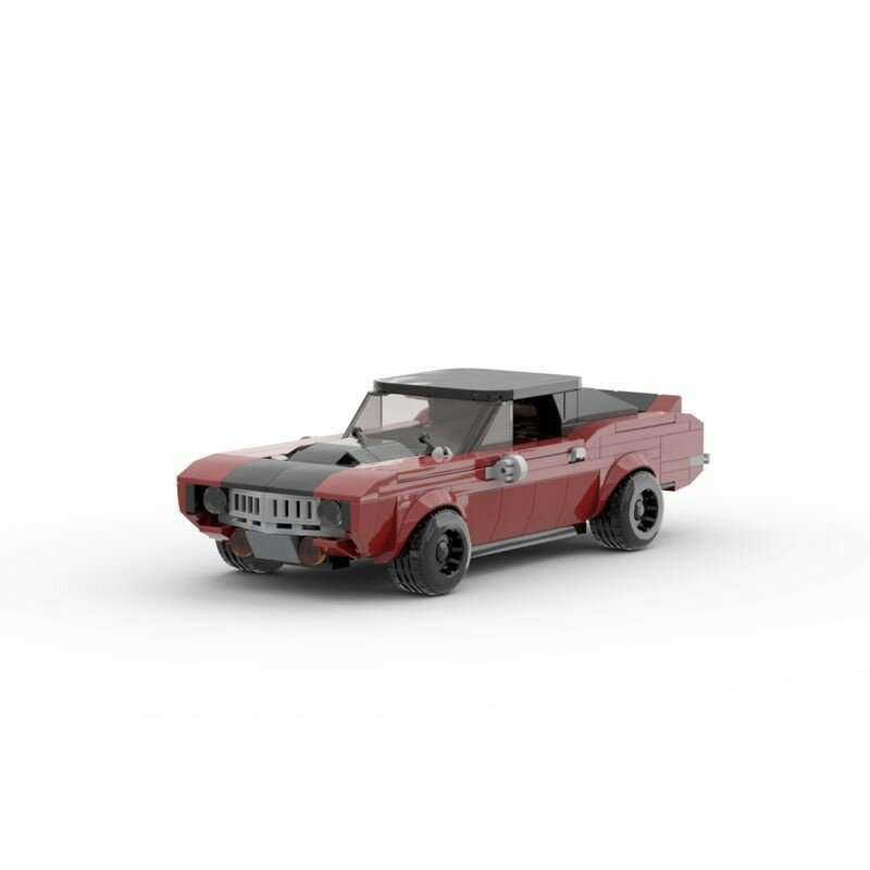 MOC набор пазлов игрушечная модель, Камаро 1969 года креативная сборка автомобиля, детский подарок