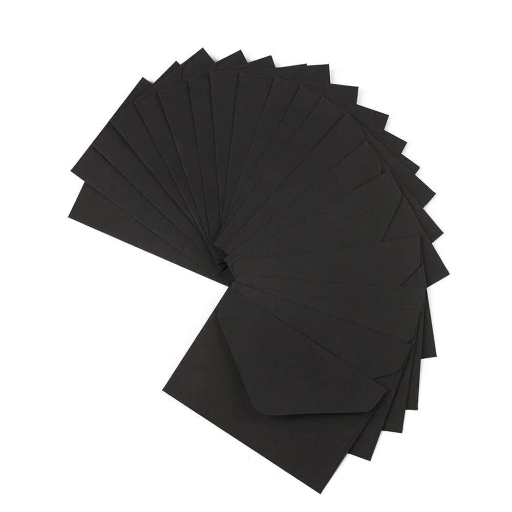 Конверты из крафтовой бумаги Черный, Black