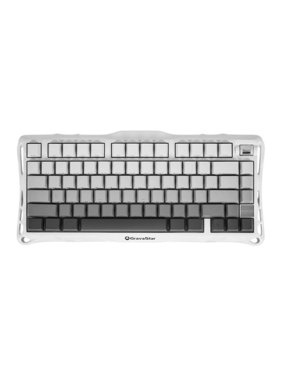 Gravastar Mercury K1 Gradient White, белый/серый, игровая клавиатура