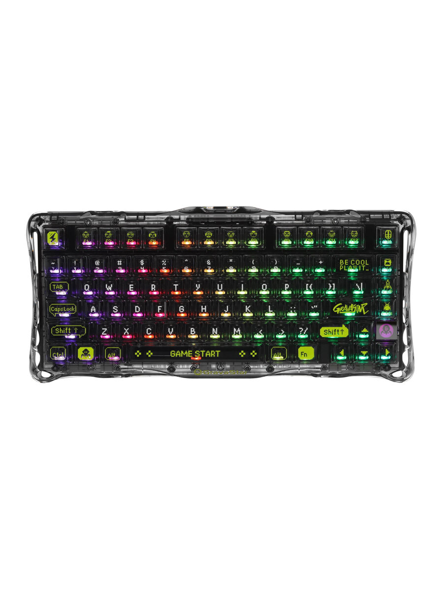 Gravastar Mercury K1 Lite Transparent Black, черный, игровая клавиатура