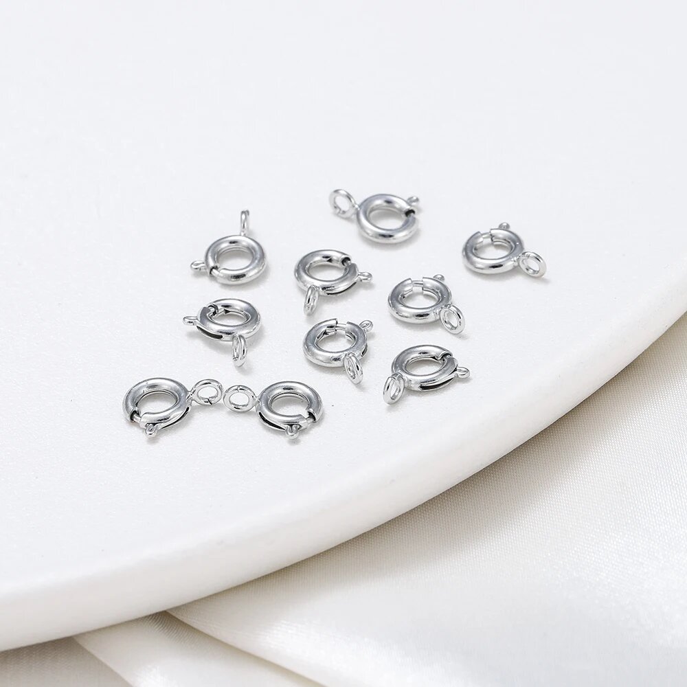 Пружинные кольца застежки YouYoungDifferent 5 шт 5-7 мм 5.5mm, Rhodium