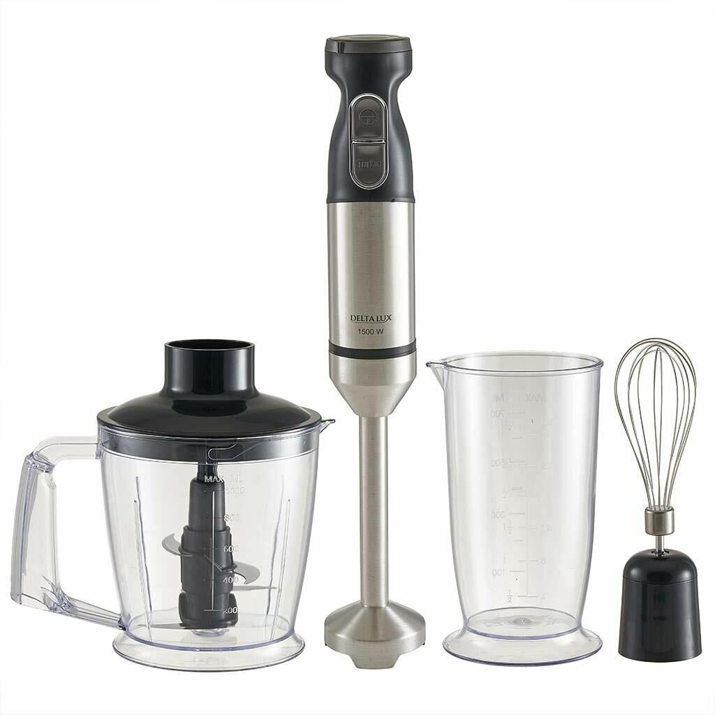 Блендер погружной DE-7011B черный 1500Вт, турбо