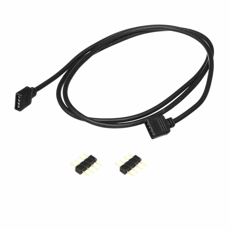 Удлинительный кабель с 4-контактным разъемом RGB LED, 1 м, 2 м, 5 м, 30 см, 4-контактный удлинительный кабель для светодиодной ленты SMD 5050 2835 RGB
