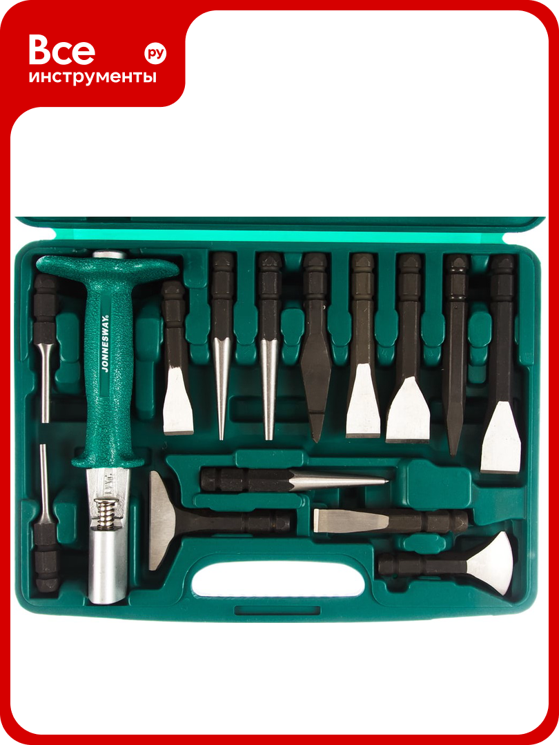 Многофункциональный инструмент с сменными зубилами и выколотками Jonnesway AG010143