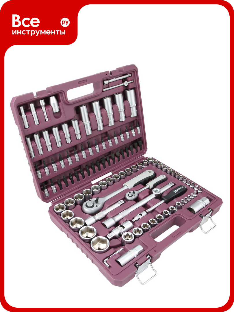 Универсальный набор инструмента THORVIK TS108, DR, 108 предметов