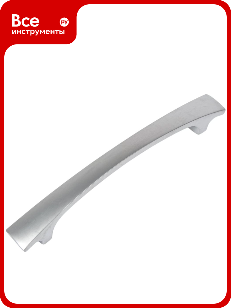 Мебельная ручка JET 162 м. ц. 128мм матовый хром RQ162Z.128CM99 накладная алюминиевая скоба классический стиль