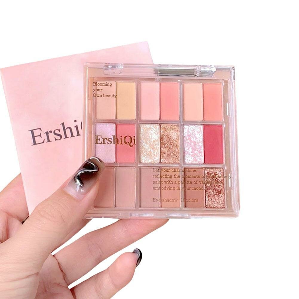 Палитра теней для век с блестками 9/18 цветов, водостойкая, для вечеринок, свиданий, макияжа