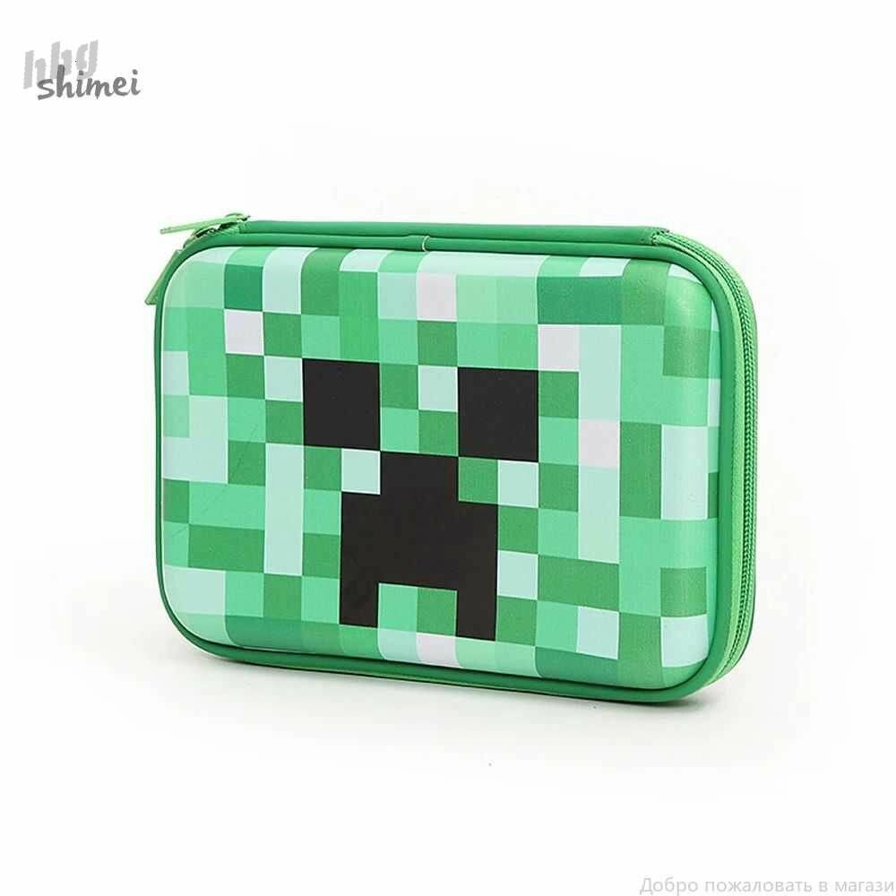 Добро пожаловать в магазинПенал для девочек школьный для карандашей и кистей, Майнкрафт