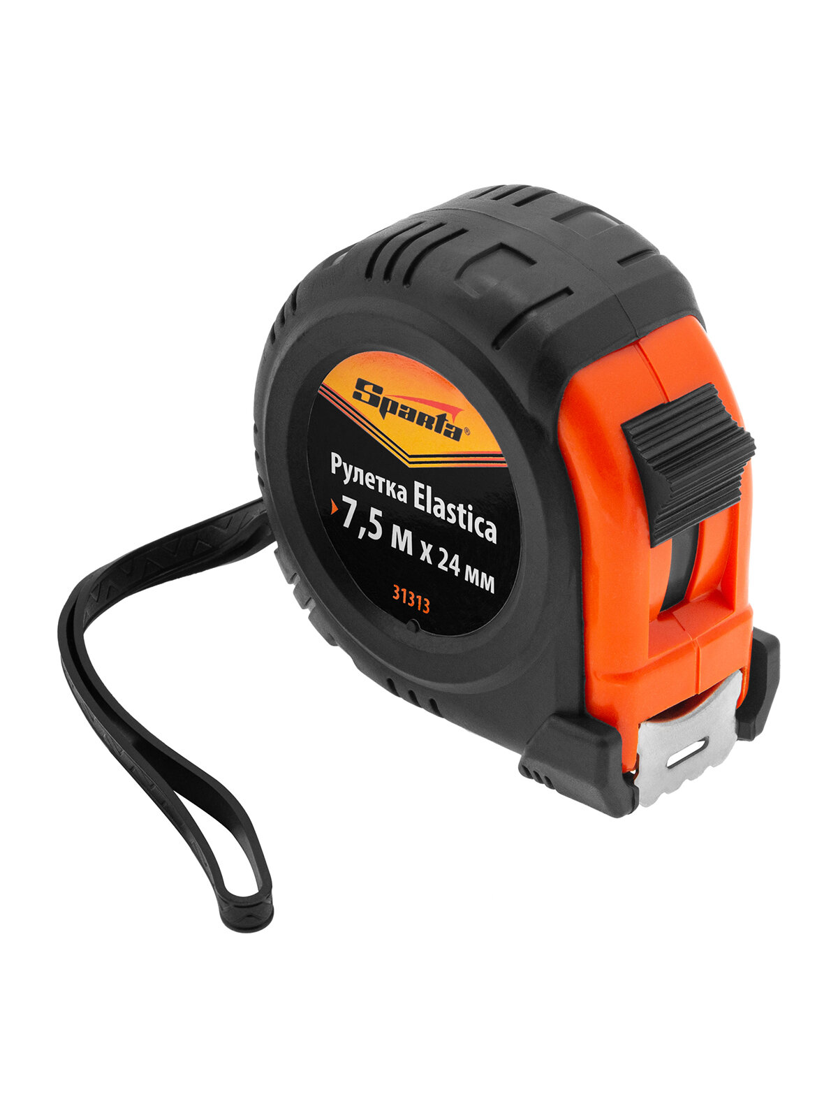 Рулетка Sparta Elastica 7.5 м х 24 мм, обрезиненный корпус 31313