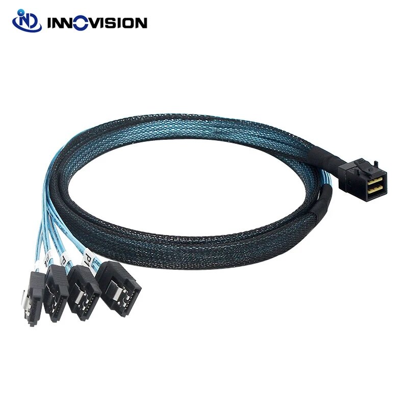 Mini HD SFF-8643 to 4X SATA кабель для хранилища сервера 12gb mini hd обратное разрешение