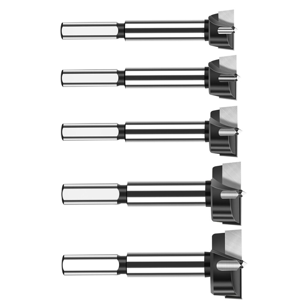 Фреза Форстнера 15–35 мм, 5 шт.