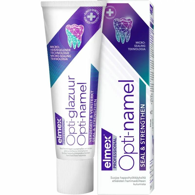 Зубная паста Elmex Opti-glazuur, 75 мл (из Финляндии)