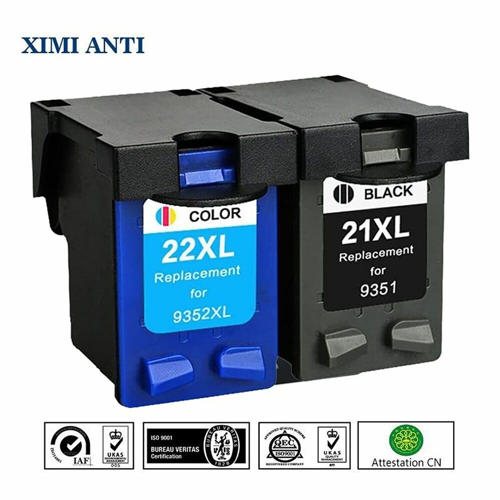 XIMI анти Картриджи для HP 21 XL 22 XL Совместимость HP DeskJet F4180 F2180 F2280 F380 F2290 D2460 PSC 1410