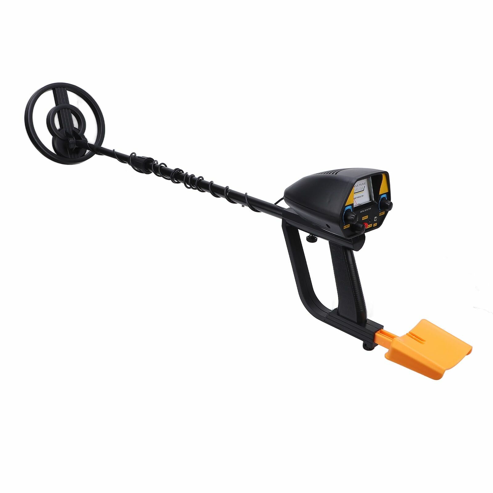 Портативный металлодетектор высокой точности с регулируемой штангой, 2 режима, водонепроницаемая катушка 7.9 дюймов