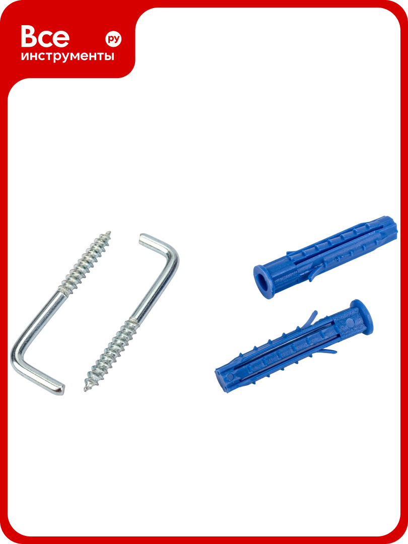Дюбель-костыль крепежная техника p-6, 6x35, 2 шт. 63000