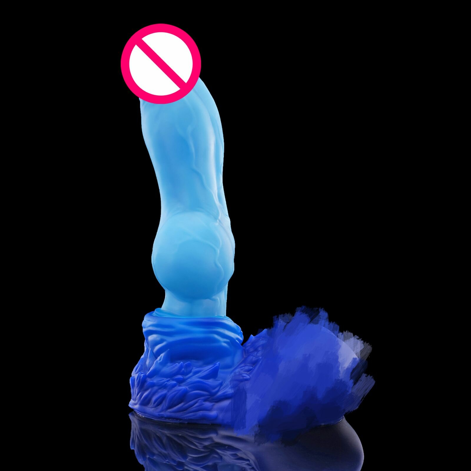 Секс игрушки Nothosaur Wolf Dildo с мощными присосками Размер L