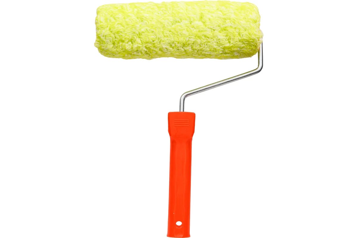 Малярок Валик полиакрил "Пушистый" 180 мм, D 50 мм, ворс 12 мм, 430 г/м2, ручка 6 мм