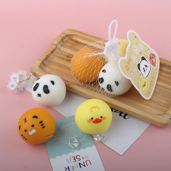 Антистресс игрушка "Рвотный котик": жевательный слайм в виде животного, игрушка для снятия стресса, жвачка для рук детям (безопасный силикон, 3 цвета)